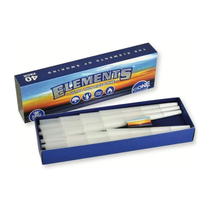ELEMENTS King Size Pre-Rolled Cones 40 pcs – Vapours Distributors